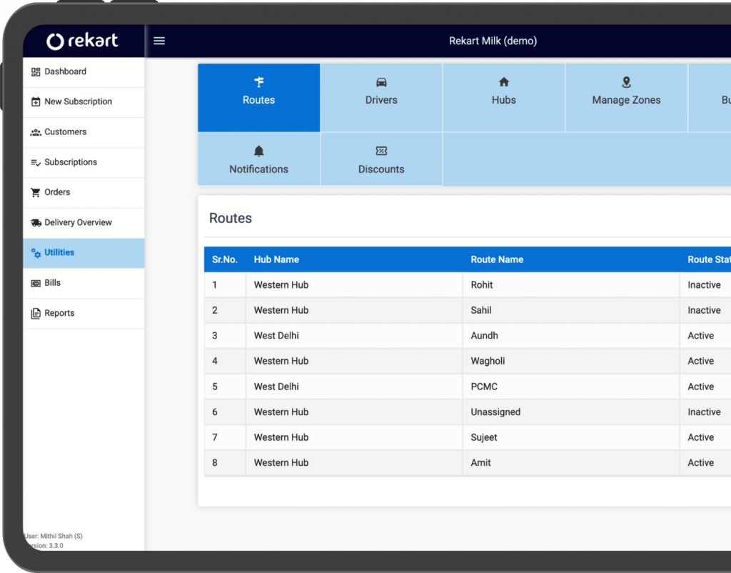 Rekart | Subscription Management platform for milk, grocery, food business